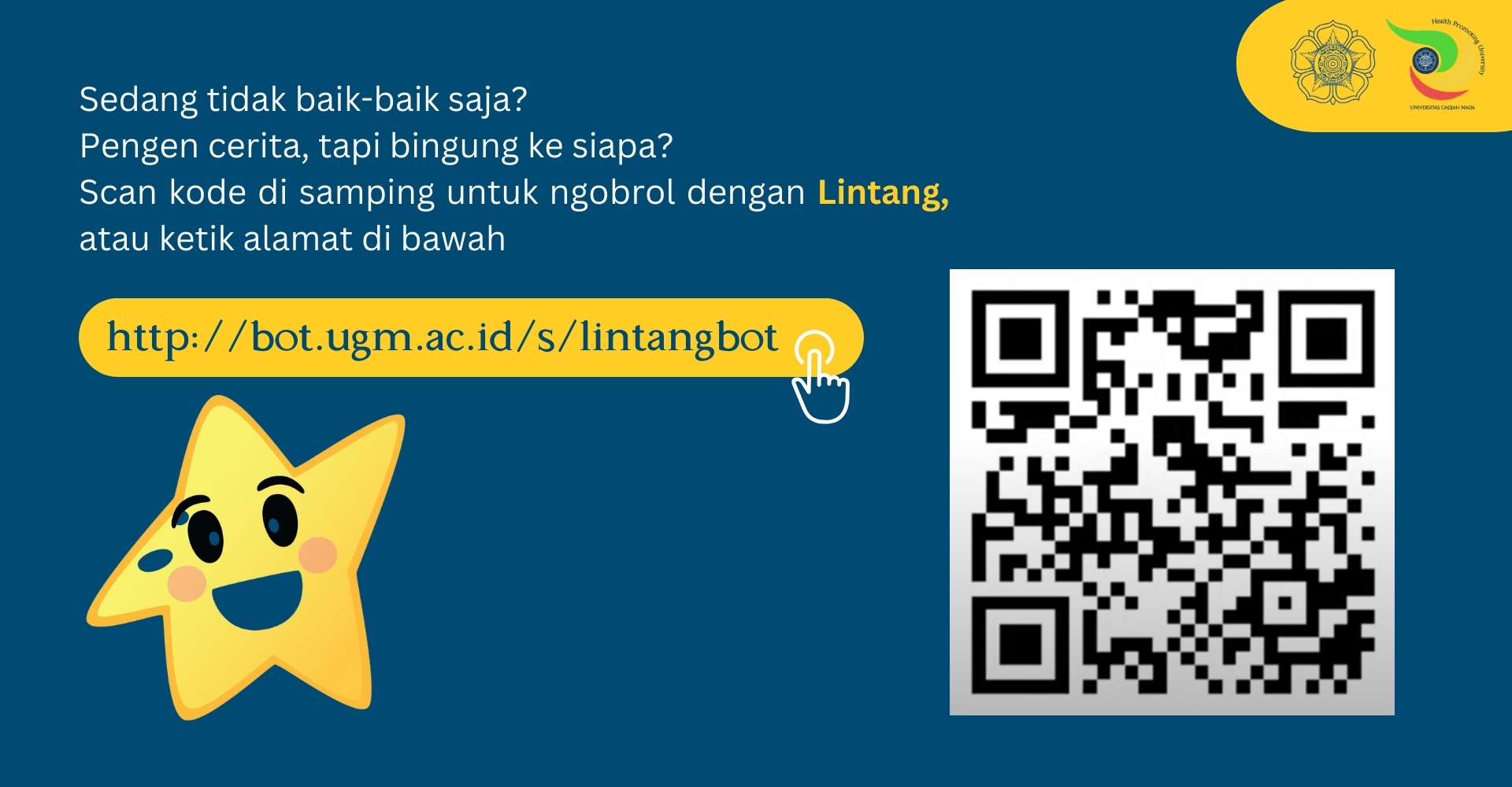 Layanan Chatbot “Lintang” – Health Promoting University